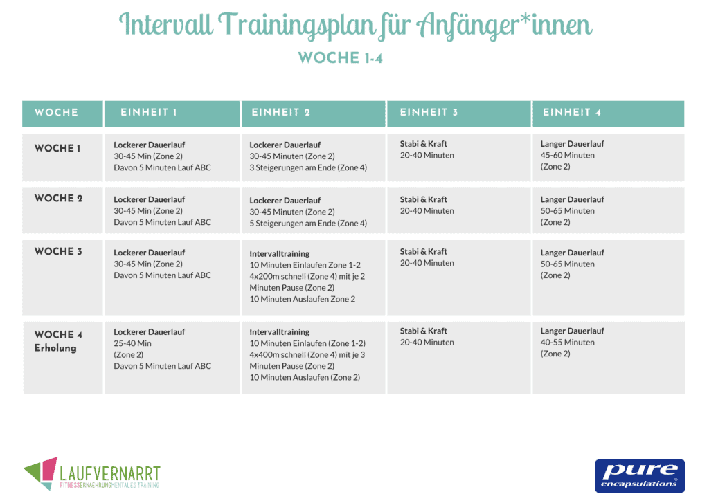 Trainingsplan Ausdauer Anfanger Pdf